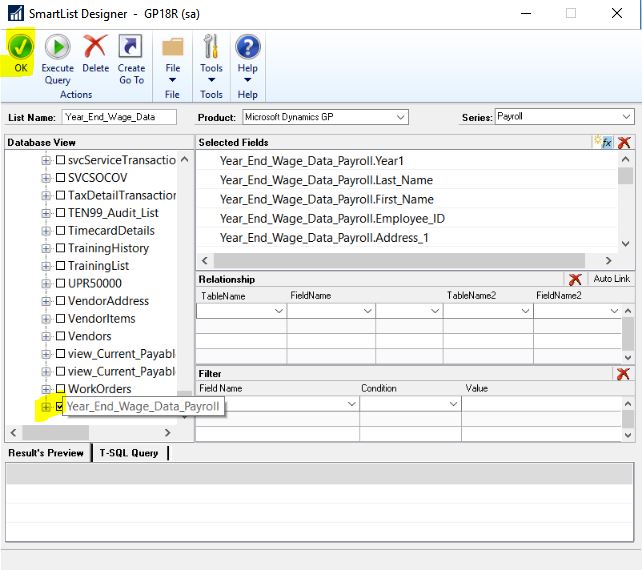 GP #LifeHacks 119: Year End Wage Data in a Smartlist using a SQL View – Life Hacks 365